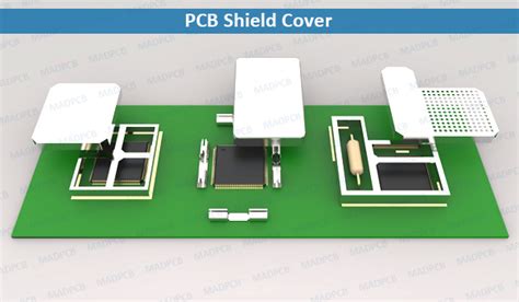 Shield Using Metal Shield Cans On Pcb For Emi Shielding Madpcb