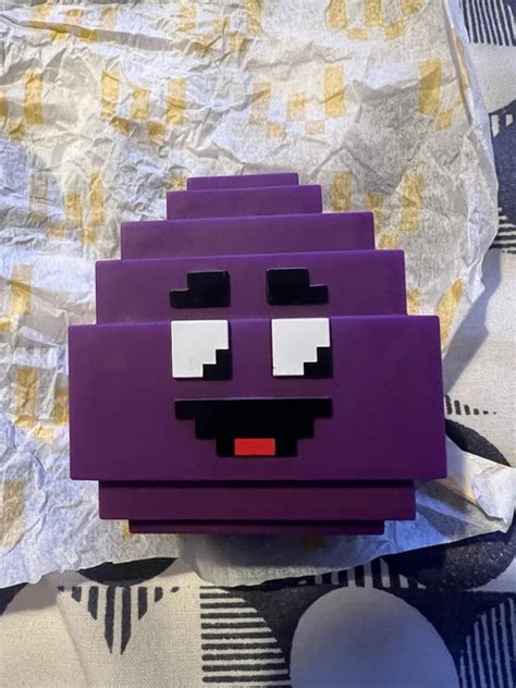 Minecraft Mcdonalds Toy Grimace Egg With Unused Code Boxed Rare