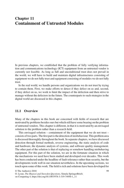 Pdf Containment Of Untrusted Modules
