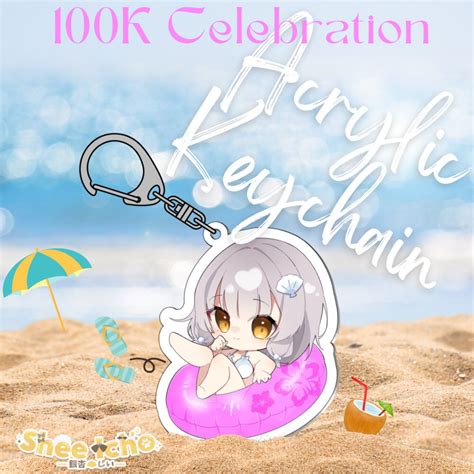 Shee Icho 100k Celebration Acrylic Keychain Production Kawaii Tokyo