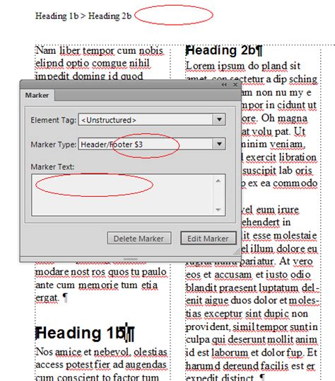 Solved Running Header Variable Question Adobe Community