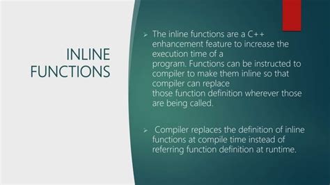 Inline Functions Ppt