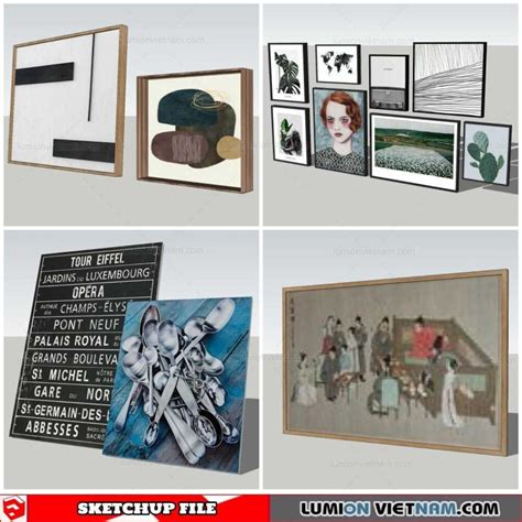 Picture Frame Sketchup Models By Nha Tay