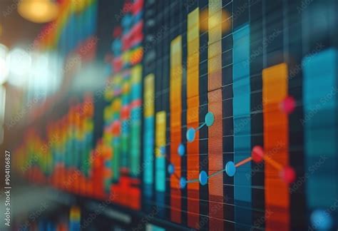 Manual Graphic Illustration Featuring Bar Charts To Display Numerical