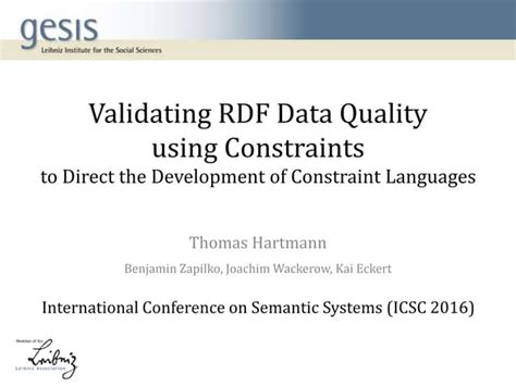 201602 Validating Rdf Data Quality Using Constraints To Direct The