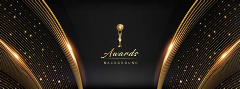 황금빛 검은색 측면 곡선 선으로 점선으로 된 수상 배경 전통적인 스타일의 스파클 빛나는 효과 결혼식 희년의 밤 장식 초대장