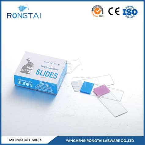 Rongtai Square Microscope Glass Slide Fabricators Microscope Slides
