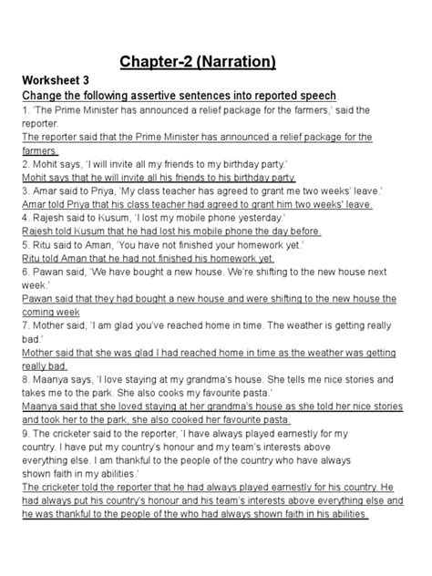 Narration Class 8 Pdf Flight Attendant