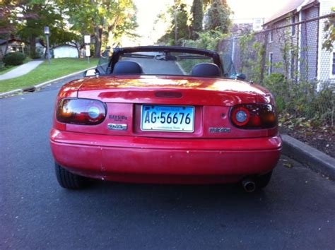 1990 Mazda Miata Red With A Black Cloth Interior For Sale