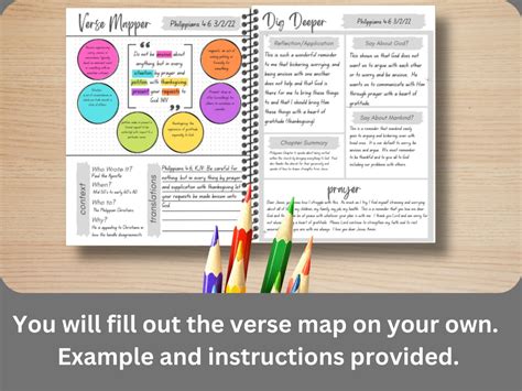 Scripture Mapping Journal Verse Mapping Bible Verse Memorizing