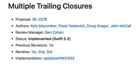 Swift 53 的 Multiple Trailing Closure By 彼得潘的 Ios App Neverland 彼得潘的 Swift Ios App 開發問題解答集