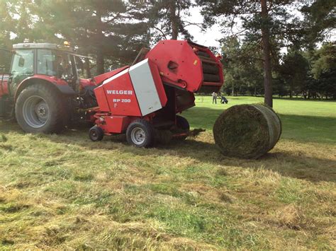 Golf Course Rough Cutting And Grass Baling Fineturf