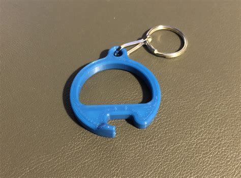 Minimalistic Bottle Opener Keychain By 3dvj Models Download Free Stl Model