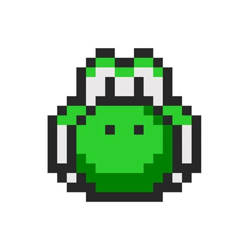 Yoshi Head Pixel Art Yoshi Perler Bead Patterns 2025