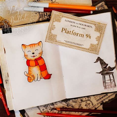 Гарри Поттер, рисунки, идеи, diy, гриффиндор, скетчбук, книга ...