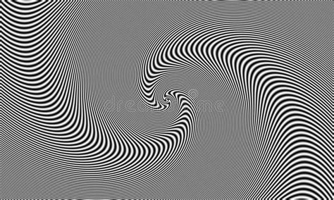 Monochrome Pulsing Fiery Flower Optical Illusion Of Movement Stock