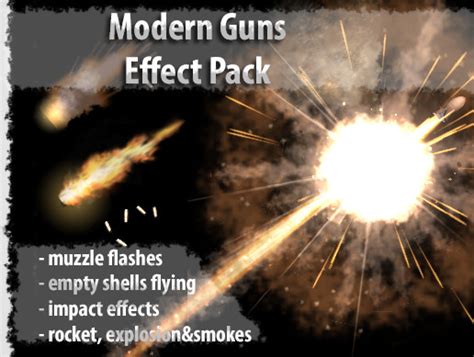 modern gun effect pack 시각 효과 파티클 unity asset store