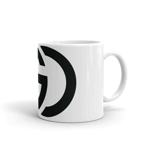 White Glossy Mug With Solo Icon