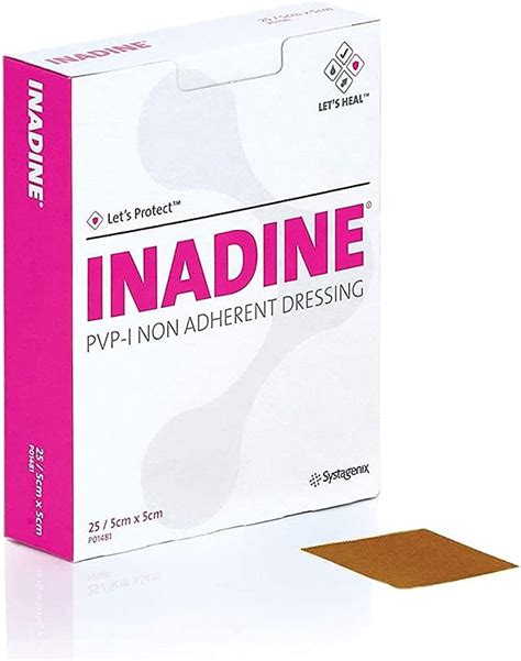 Inadine Dressing 5cm X 5cm Medisep