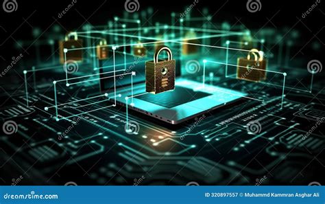 Computer Network Computer Security Stock Illustration Illustration Of