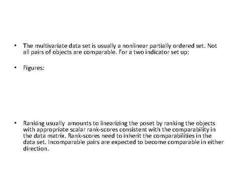 Multivariate Ranking Prioritization And Selection Using Partial Order