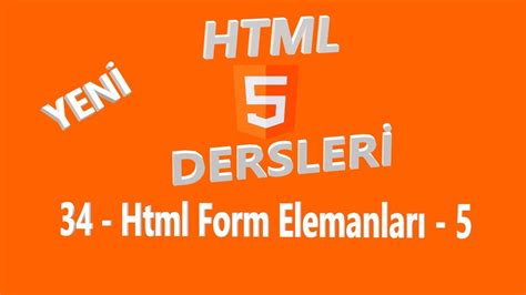 34 Html Fieldset Ve Legend Elemanları Youtube