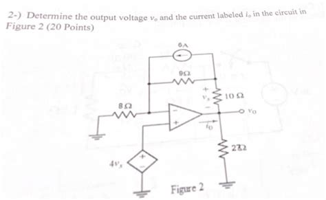 Solved Determine The Output Voltage V And The Current Chegg