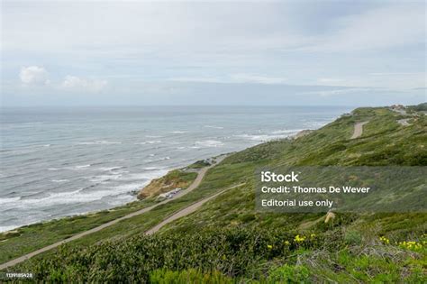 포인트 로마 반도의 산 꼭대기에서 바다의 전망 샌디에고 미국 가을에 대한 스톡 사진 및 기타 이미지 가을 경관 공원 Istock