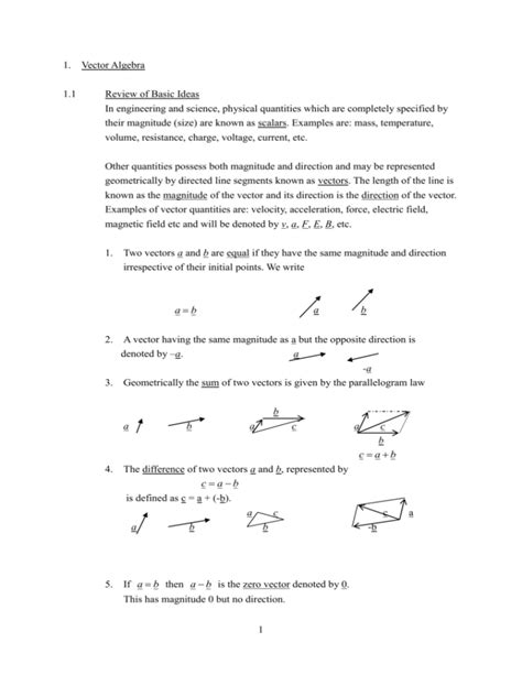 Vector Matrix I