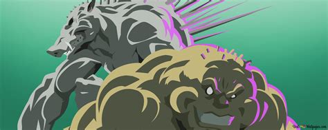 Fullmetal Alchemist Jerso And Zampano Minimalist 2k Wallpaper Download