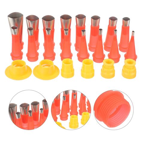 Upouart Caulking Nozzle Assorted Color Stainless Steel Silicone Wardrobes Caulk Nozzle 16 X