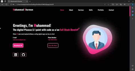 Muhammad Al Shorman On Linkedin Webdevelopment Portfolio Webdesign