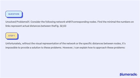 Solved Network Routing Problems 817 Unsolved Problems Supplementary