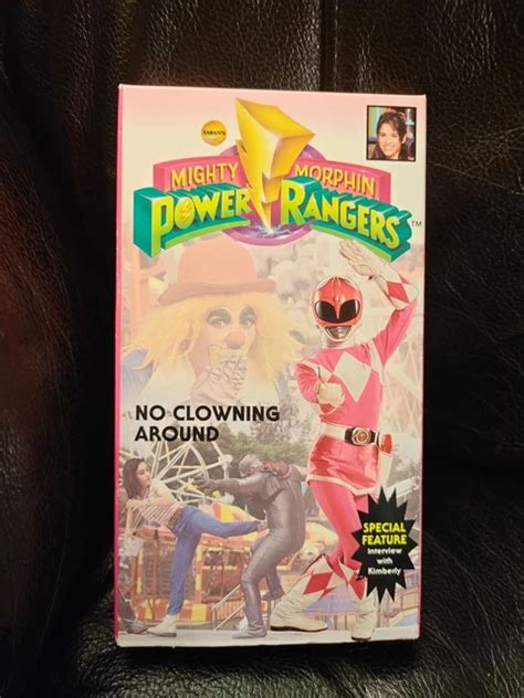 Vintage 1994 Mighty Morphin Power Rangers No Clowning Around Vhs £1336