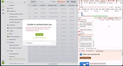 Getting Gateway Timeout Error While Logging Into Forest Admin Help