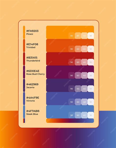 Premium Vector 10 Colour Pattel Hex Code Color