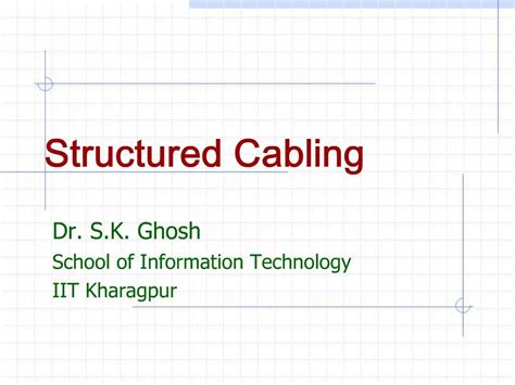 Ppt Structured Cabling Powerpoint Presentation Free Download Id 818389