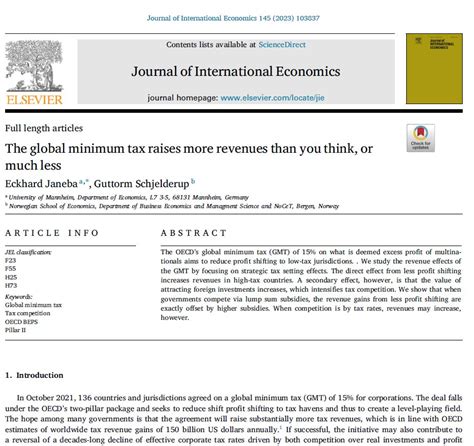 The Global Minimum Tax Gmt Of 15 Aims To Reduce Profit Shifting Of Multinationals And Bring