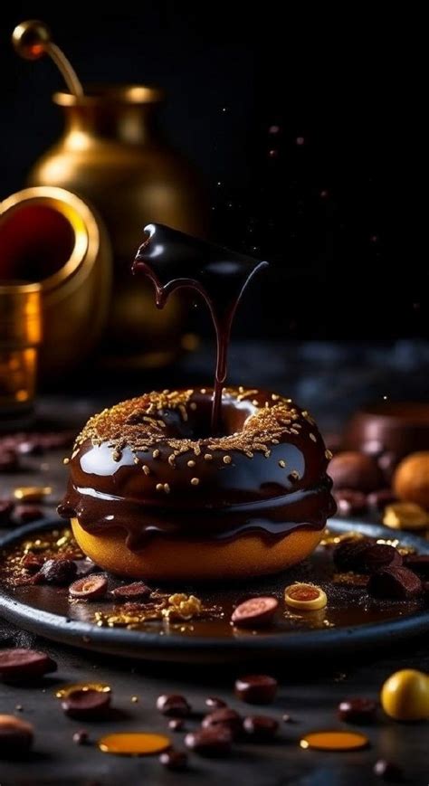 Пончики и шоколад Sweet Snacks Chocolate Chocolate Delight