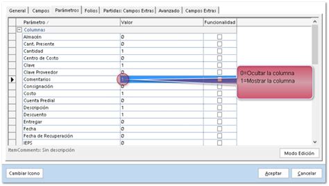 Guardar Orden De Columnas A Nivel Movimiento