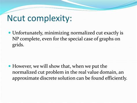 Ppt Graph Cut Normalized Cut Segmentation Powerpoint Presentation