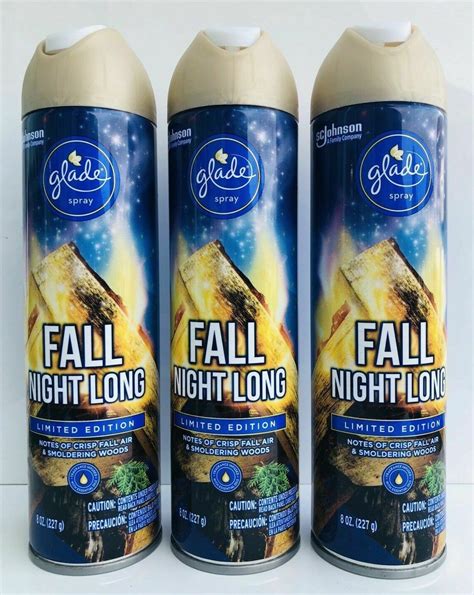 Glade Fall Night Long Air Freshener Spray Limited