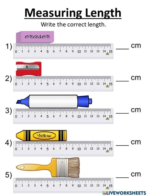 Measurement Length Activity Measurement Worksheets Measurement