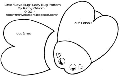 Love Bug Valentines Thrifty Scissors