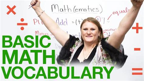 Basic Math Vocabulary In English Math Vocabulary Vocabulary English