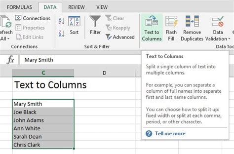 Excel Use Flash Fill Concatenate And Text To Columns