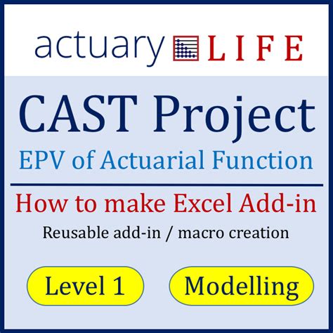 excel add in to calculate actuarial functions actuarylife
