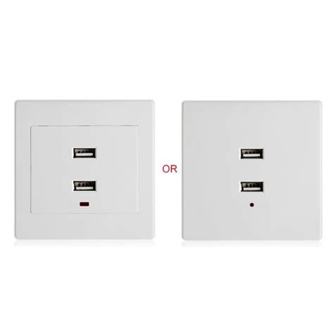 Двойная настенная розетка Usb зарядное устройство переменного тока для адаптера питания