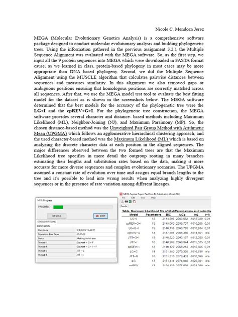 Assignment322 Phylogenetics Anaylsis Ncmj Download Free Pdf
