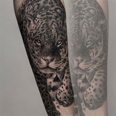 Realistic Leopard Tattoo